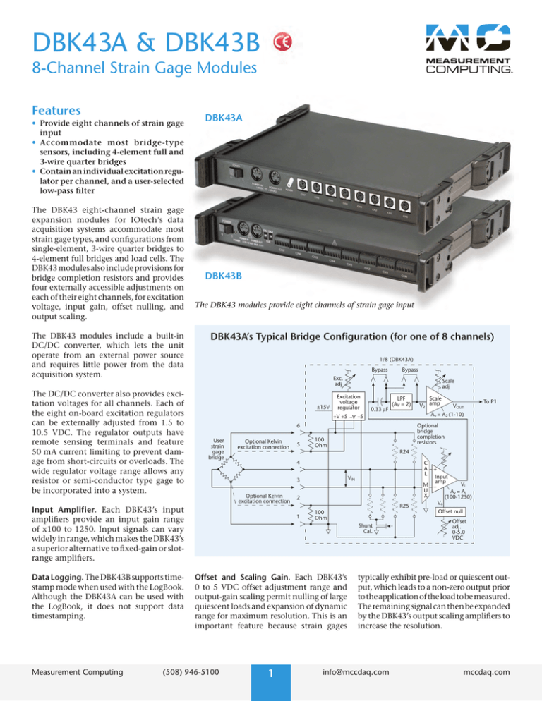 8-Channel Strain Gage Modules