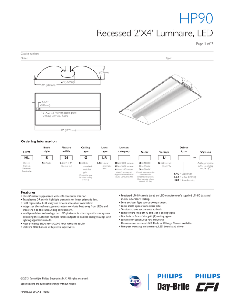 Spec Sheet