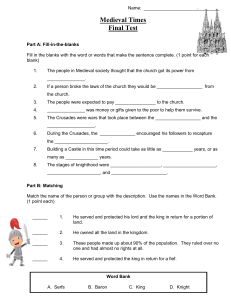Medieval Europe Study Guide