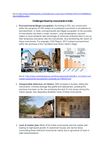 monuments study report