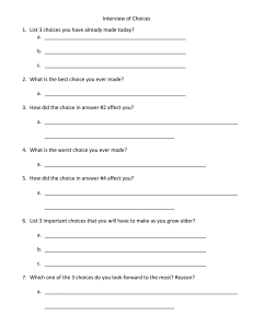 Performance-Based Interview handout