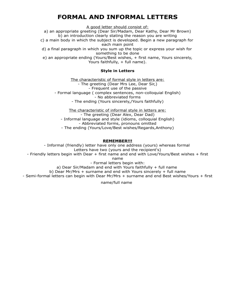 writing-letters-informal-semiformal-formal-letter-types