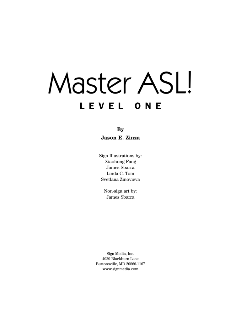 MASTER ASL INTRODUCTION