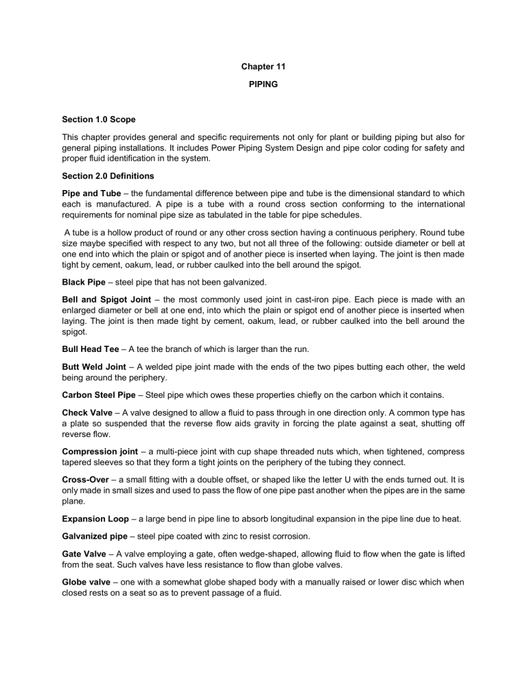 PME CODE 2003 CHAPTER 11 - PIPING