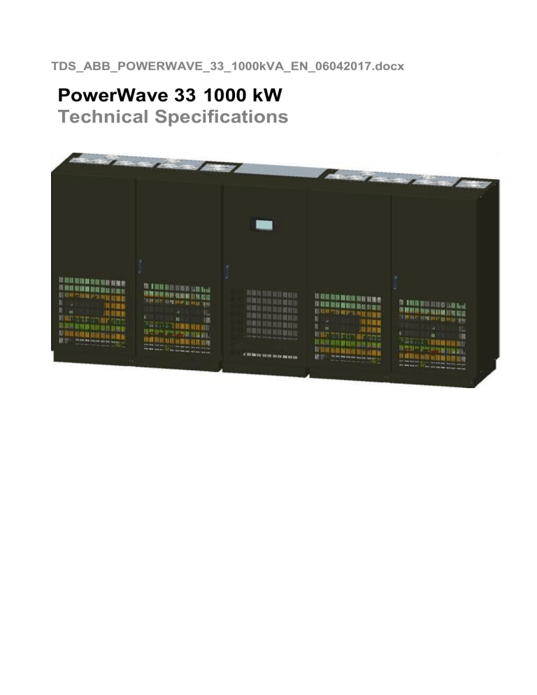 TDS ABB POWERWAVE 33 1000kVA EN 06042017 1 - Copy