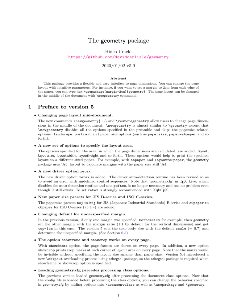 Latex Geometry latex-geometry