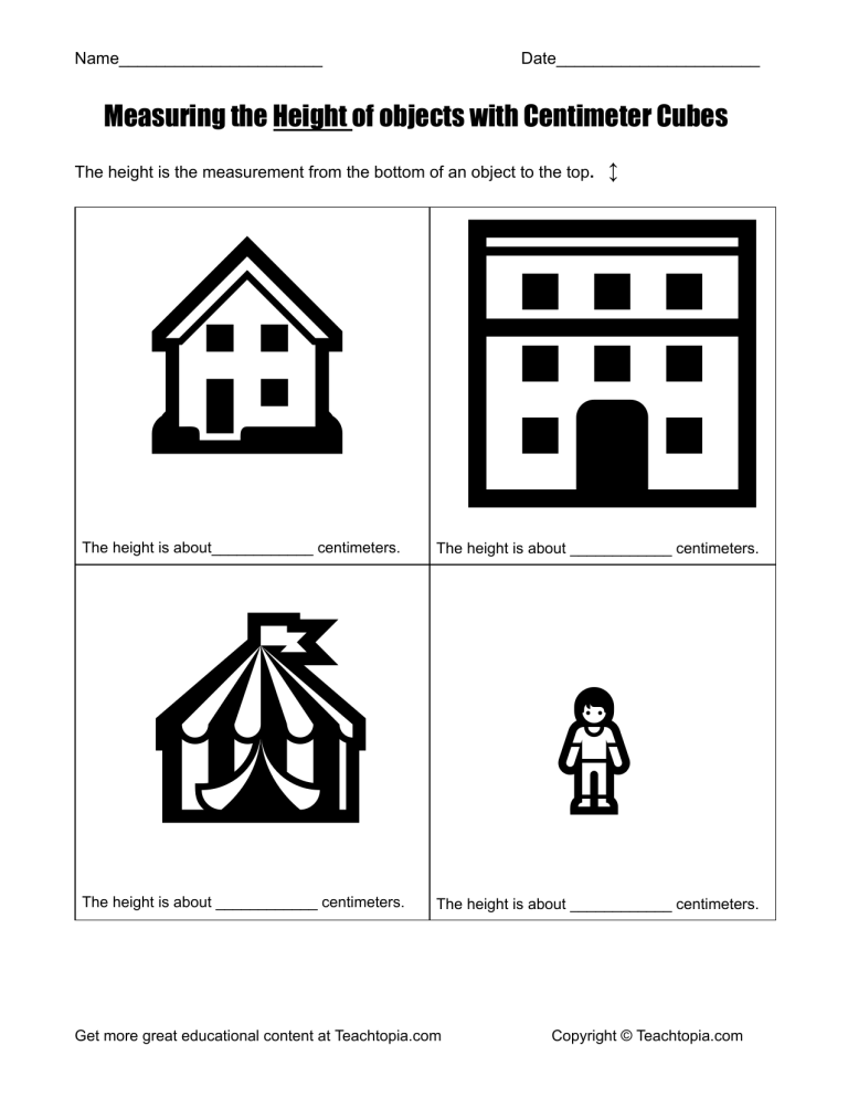 Measuring with Cubes 1