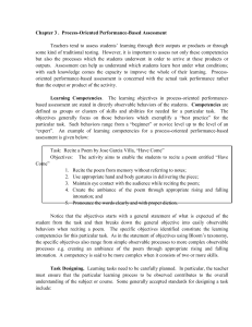 PROCESS-ORIENTED PERFORMANCE