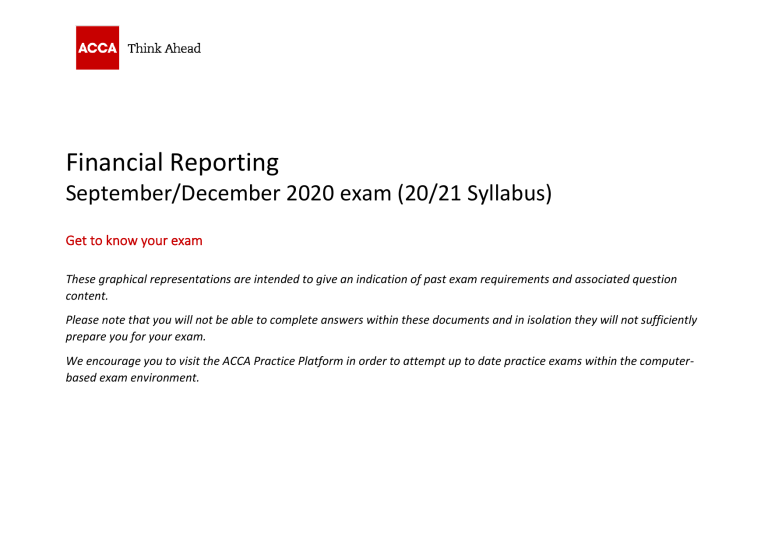 ACCA Financial Reporting Exam Prep (Sept/Dec 2020)