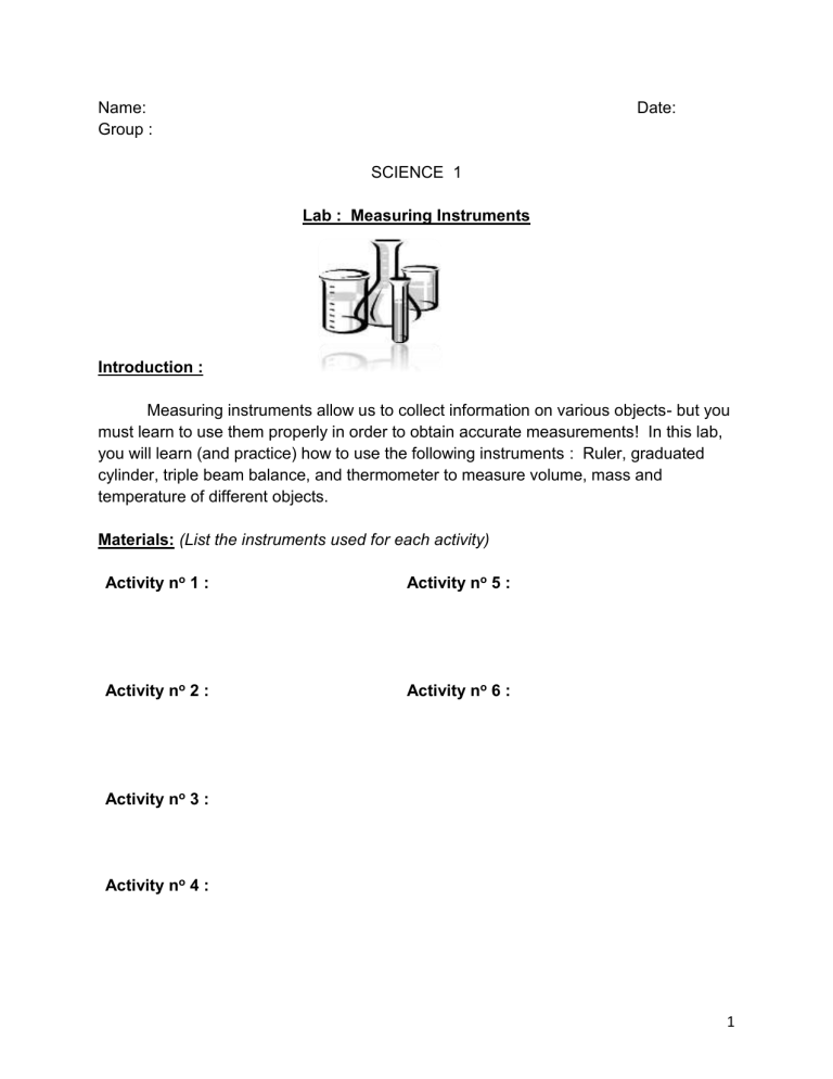 Lab on measuring tools copy