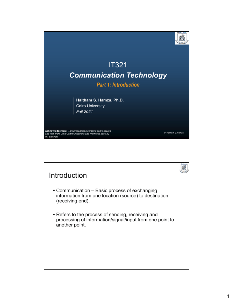 Communication Technology: Introduction