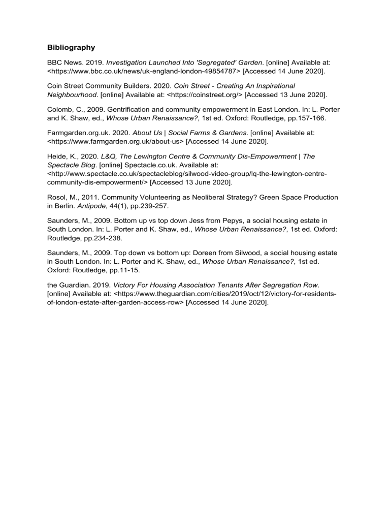 Thesis - Bibliography