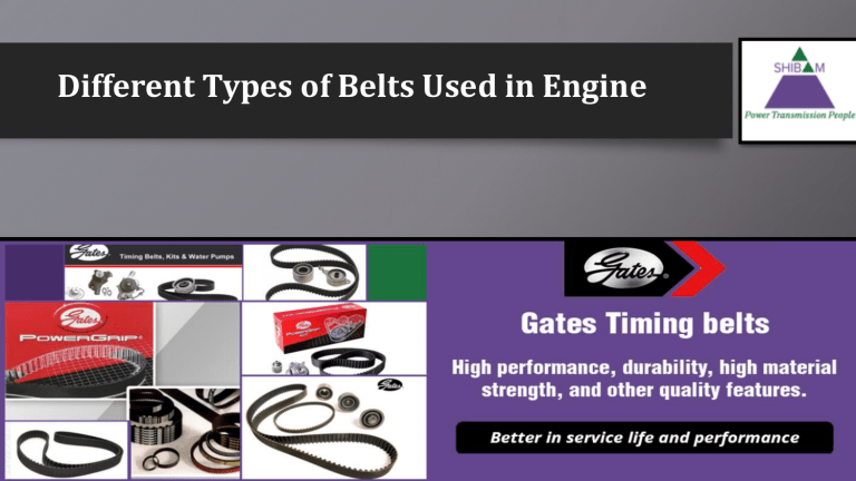 Engine Belts: Types, Functions, and Maintenance