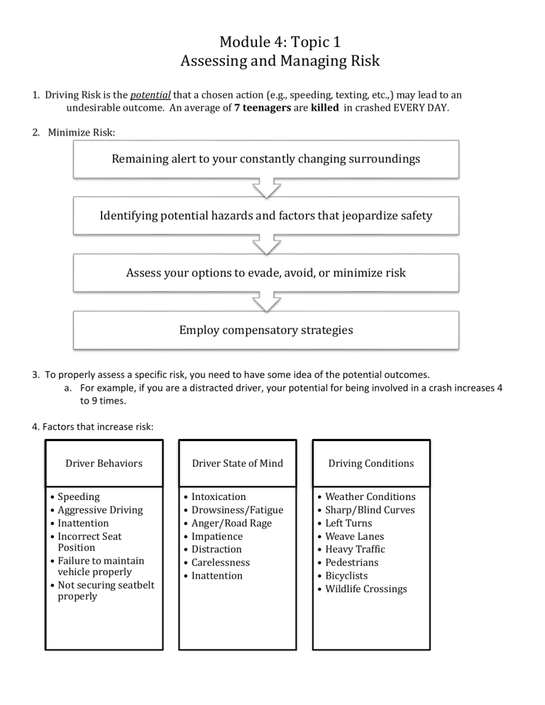 Driving Risk Assessment & Management: SEEiT System