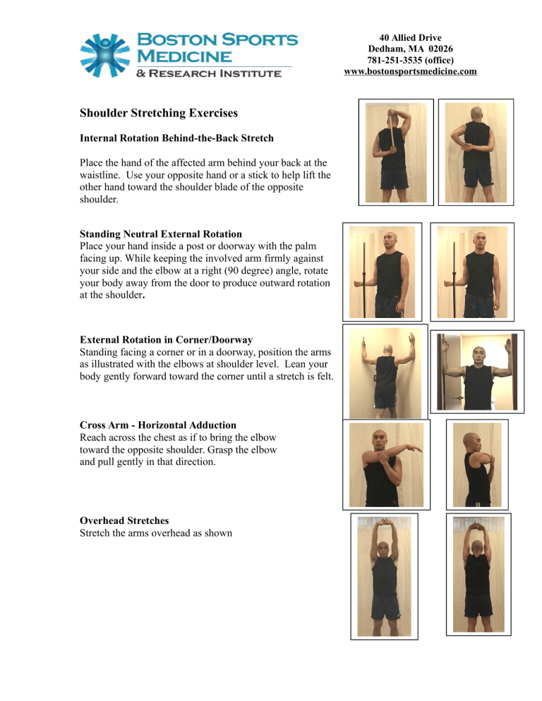 Shoulder Stretching Exercises Guide