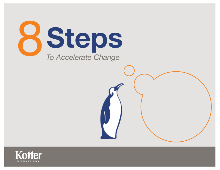 8 Steps to Accelerate Change: A Guide by Kotter
