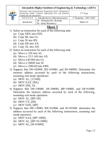 x86 Assembly MOV Instruction Practice