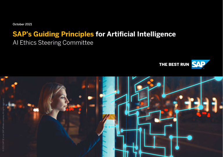 SAP AI Guiding Principles: Ethics & Responsible AI