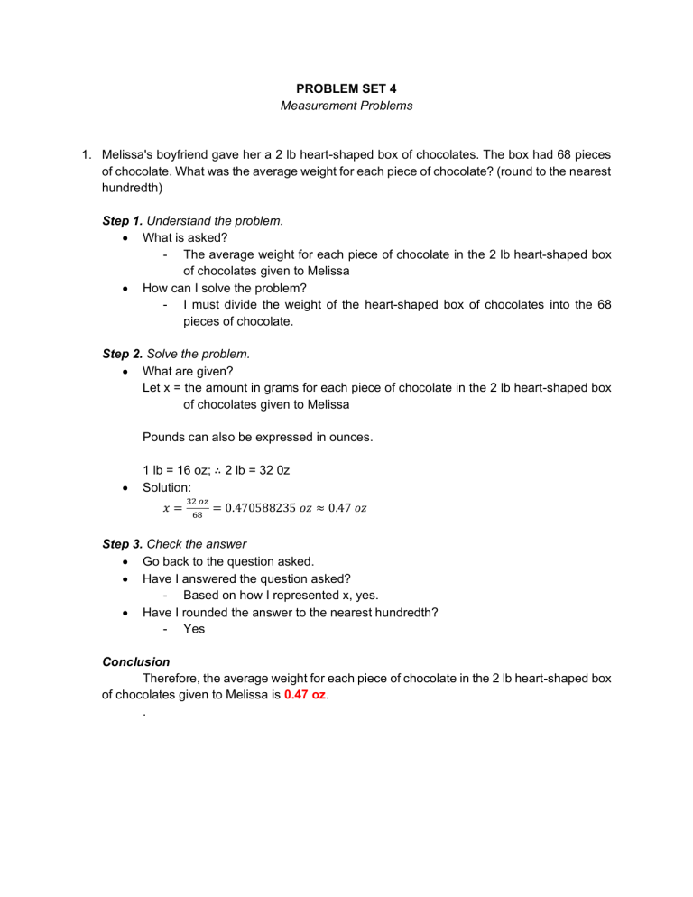 Measurement Problems: Practice & Solutions