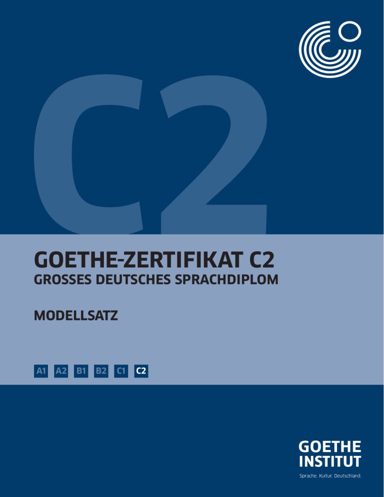 Goethe-Zertifikat C2 Modellsatz: Leseverstehen