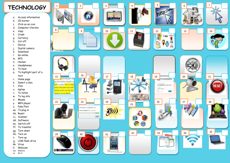 Technology Vocabulary & Reading Comprehension Worksheet