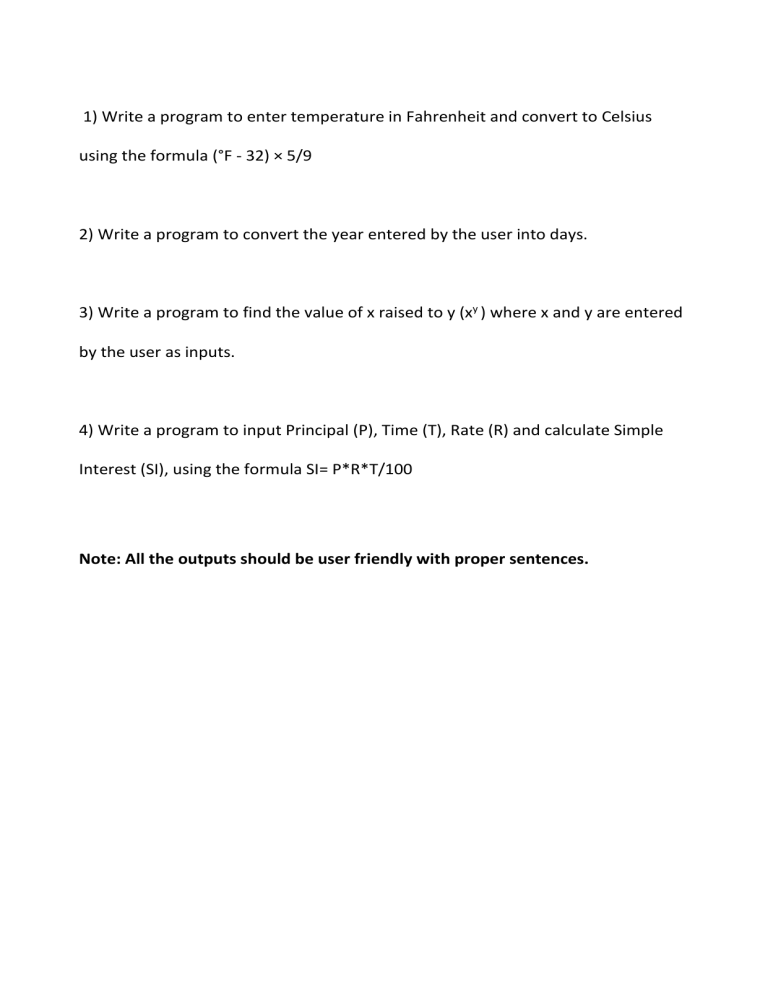 Python Assignment