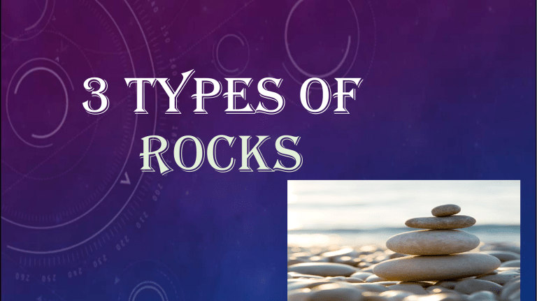 3 Types of Rocks: Rock Cycle Presentation