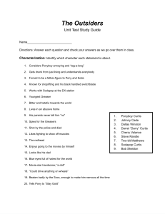 The OUtsiders chapter 1-2