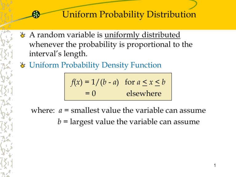 Uniform Probability Distribution Explained