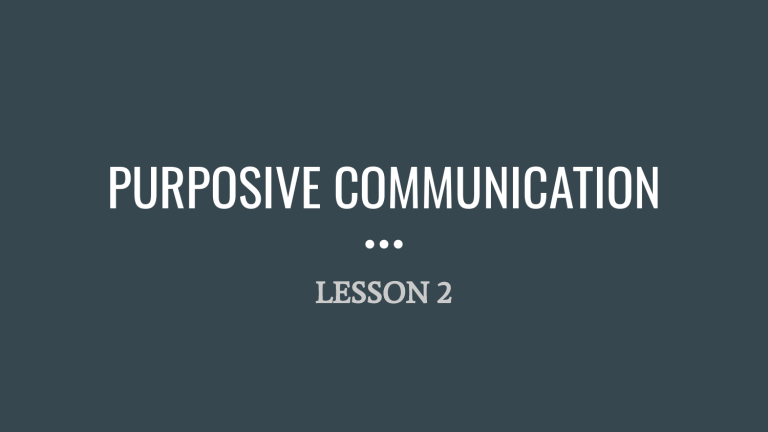 Purposive Communication: Morals, Ethics, and Communication
