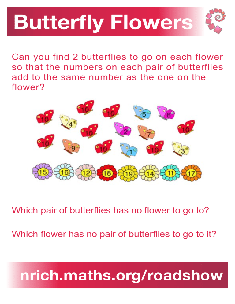 Butterfly Addition Worksheet