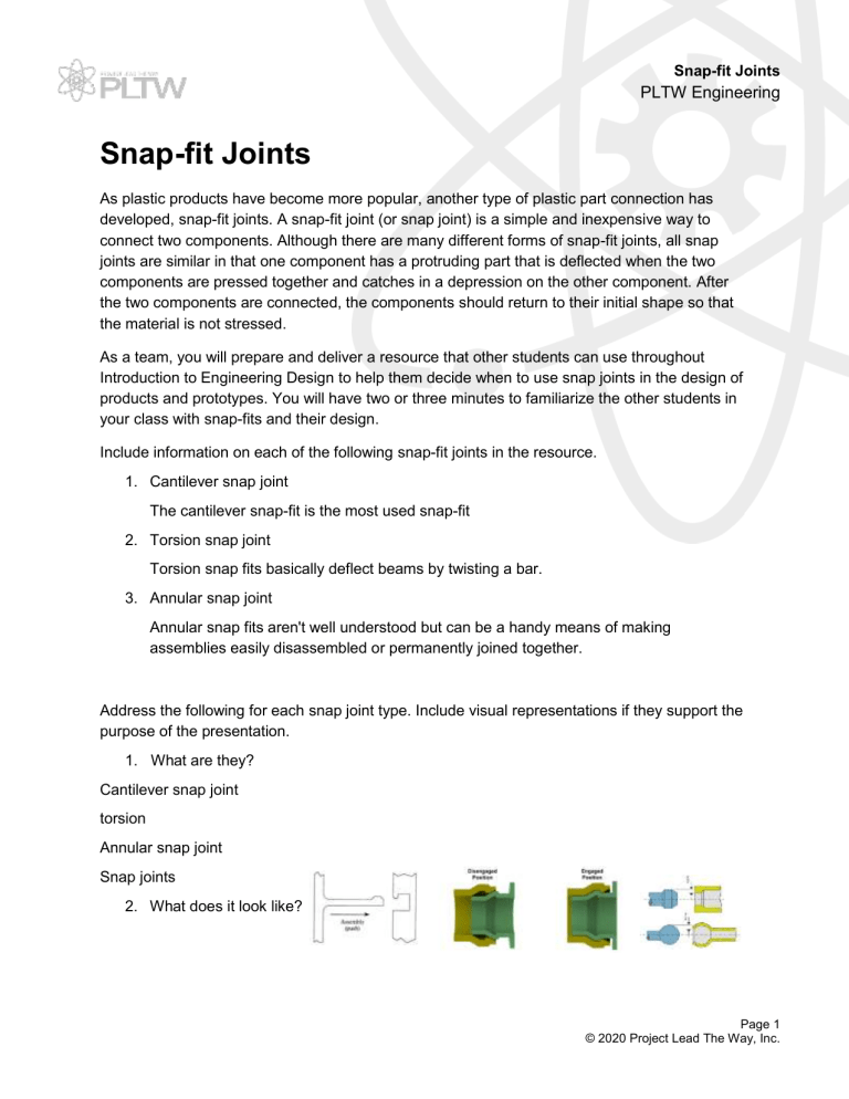Snap-Fit Joints: Design & Materials in Engineering