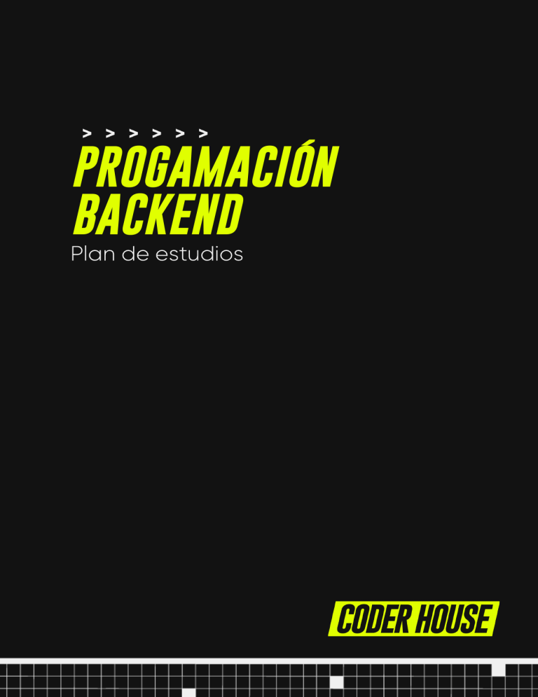 Plan de estudios Programación Backend Node.js Coderhouse