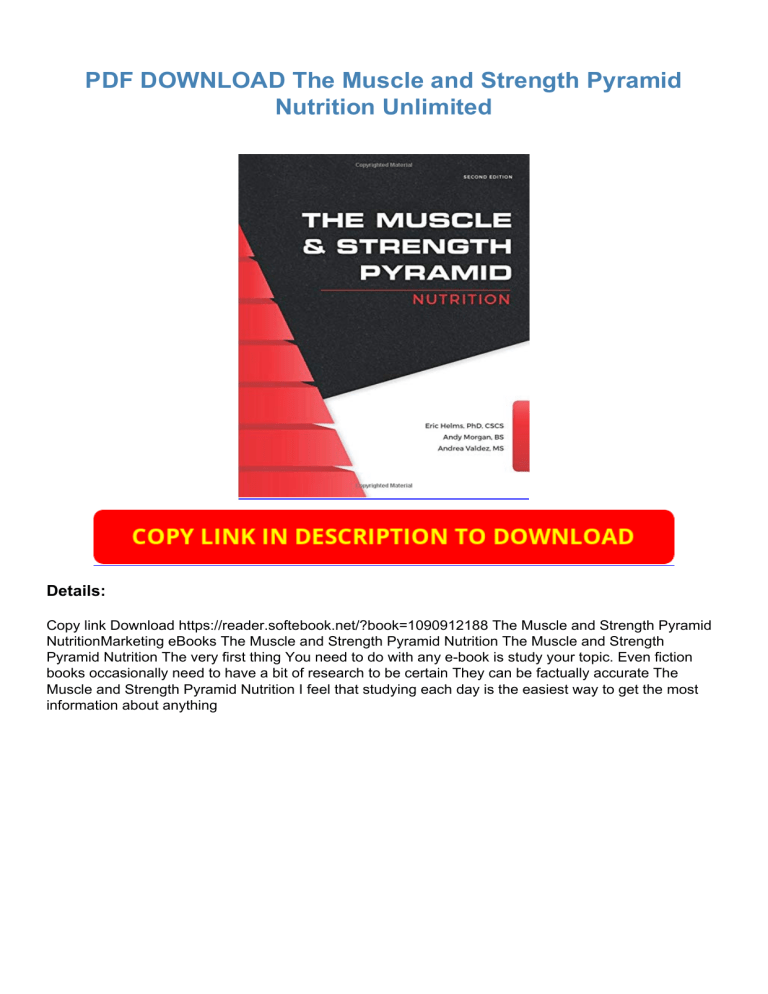 Muscle & Strength Pyramid Nutrition eBook