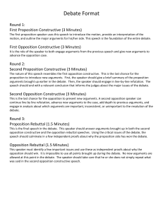 Parli – Style Debate