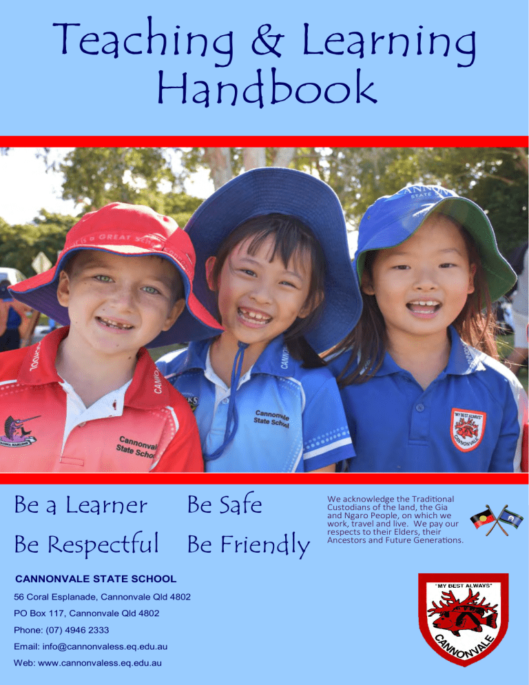Cannonvale State School Teaching & Learning Handbook