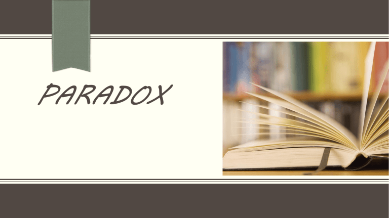 Paradoxes and Anagrams: Definitions and Examples