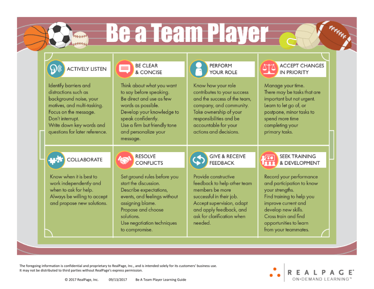 Be a Team Player: Skills for Workplace Success