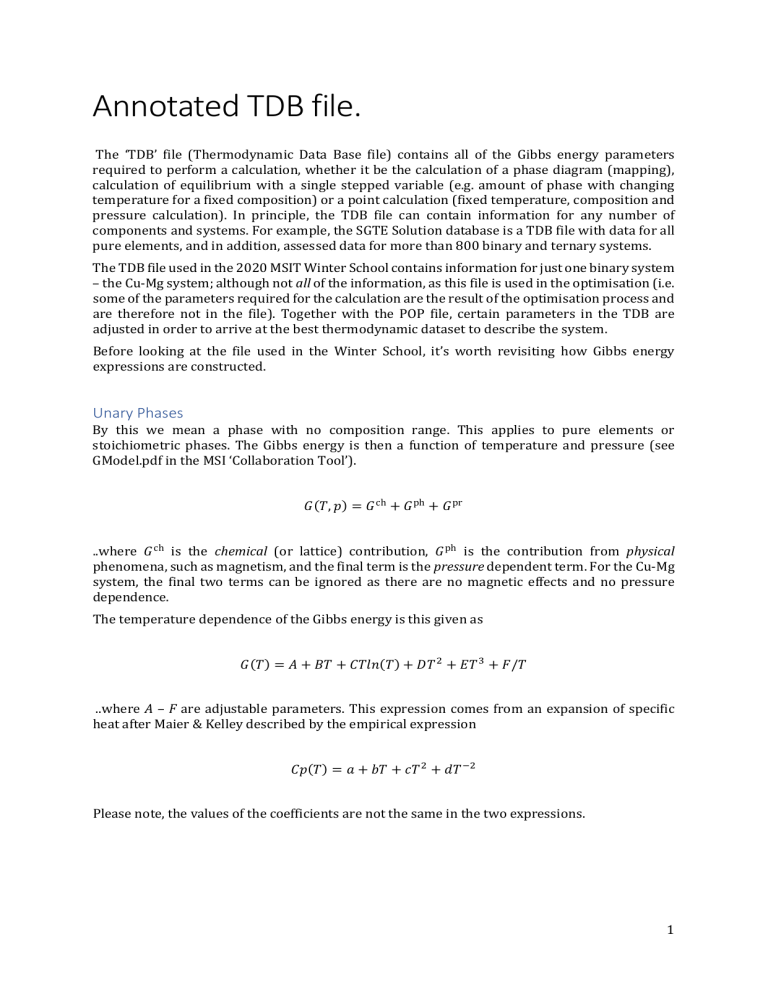 Annotated TDB File: Cu-Mg System Thermodynamics