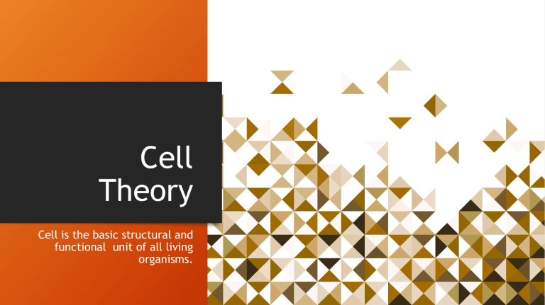 Cell Theory
