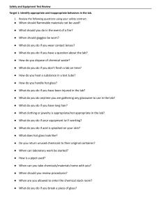 Lab Equipment Scavenger Hunt Worksheet