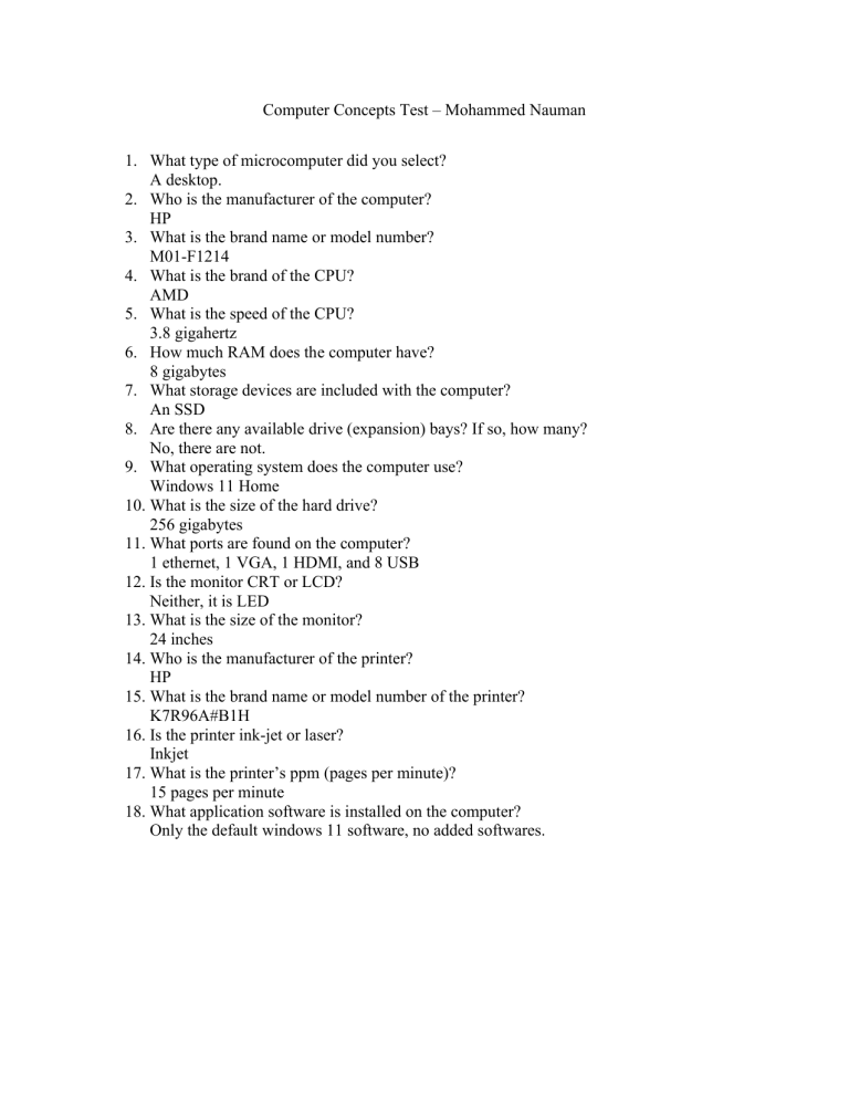 04 PCPT Questions Mohammed Nauman