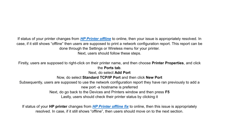 HP Printer Offline Fix: Troubleshooting Guide