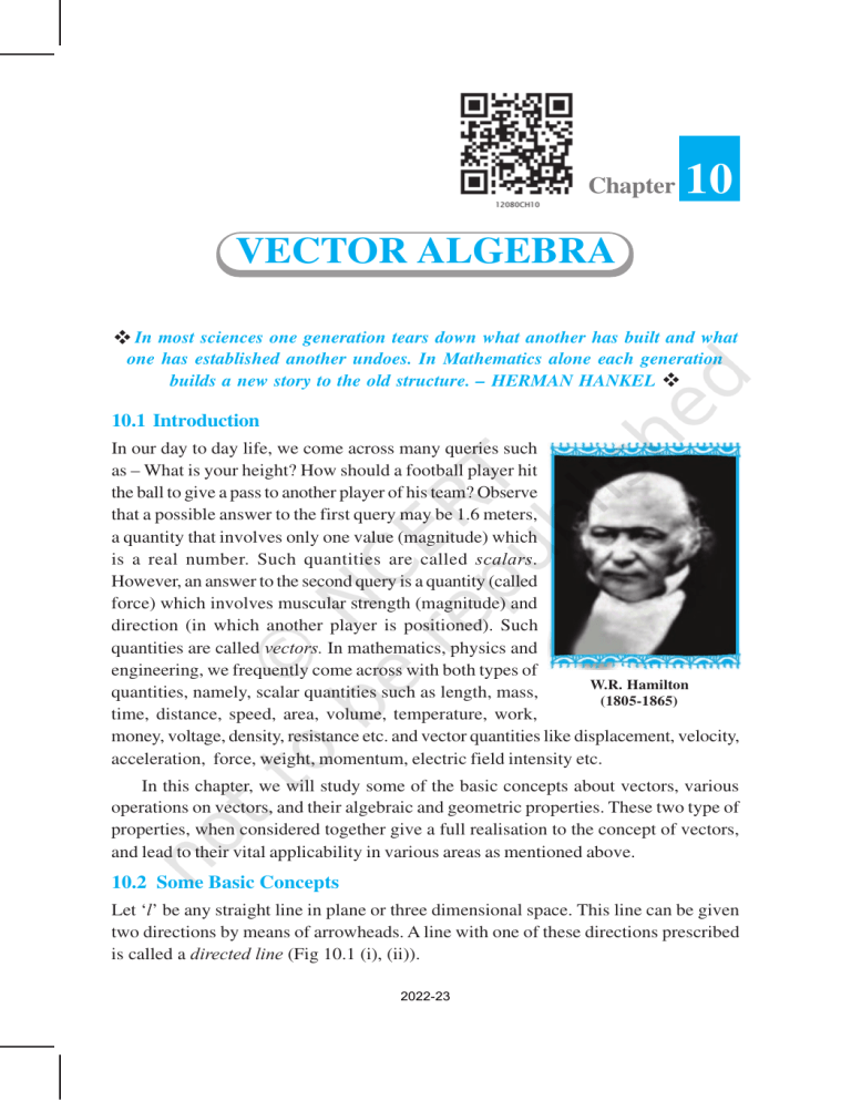 vector algebra Intro