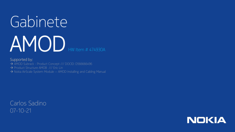 TN AMOD - Instalacion