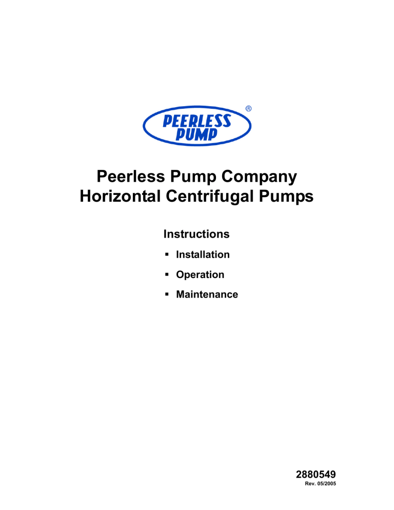 2880549 Horizontal Centrifugal Pumps