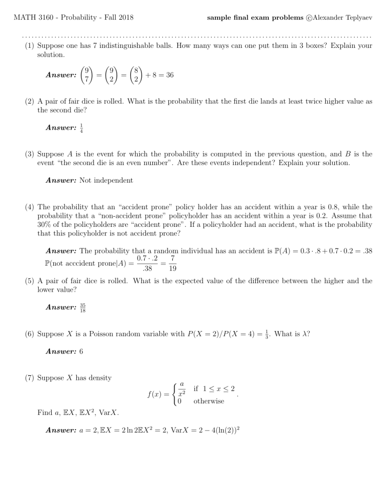3160sample-problems-final-sol