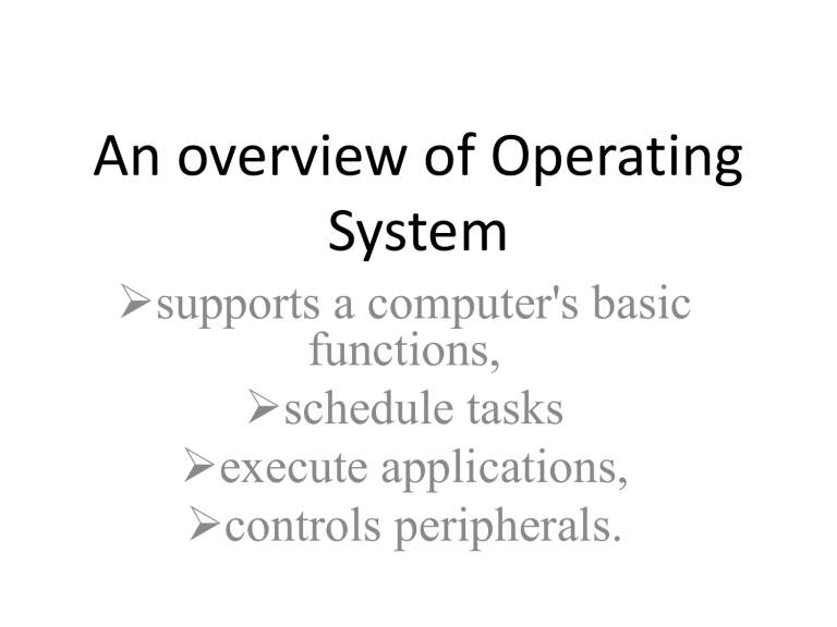 Slides for AOS lecture