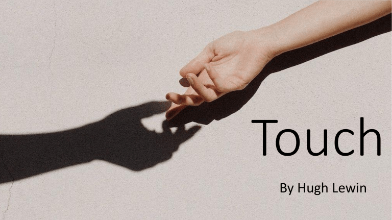 Poetry Touch by Hugh Lewin