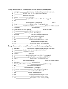 present perfect vs past simple